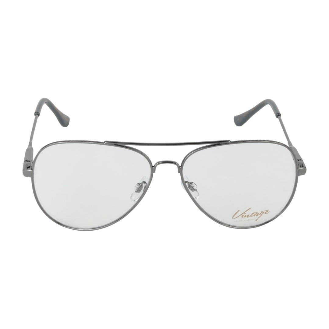 Vintage Gun Metal Frame Poly Carbonate Clear Lens Full Rim | Spectacle ...