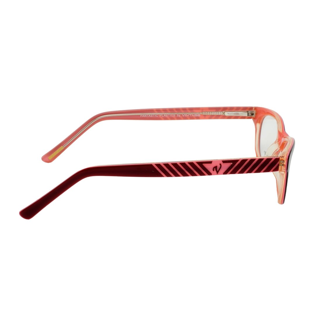 Vintage Maroon Black Frame Demo Lens Full Rim | Spectacle Frames ...