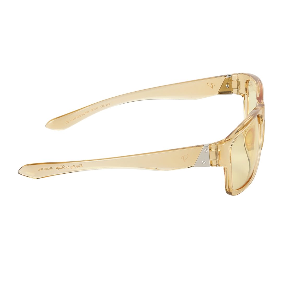 Vintage Transparent Yellow Frame Blue Ray Lens Full Rim| 400% UV ...